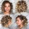 Blonde Back Pinned Curly Bob with Highlights - The Latest Hairstyles ...