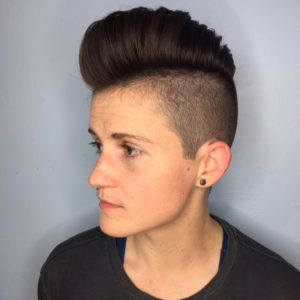 Modern Undercut Mullet with Neon Orange Color - The Latest Hairstyles ...