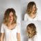 Undone Layered Lob with Textured Waves and Blonde Balayage - The Latest ...