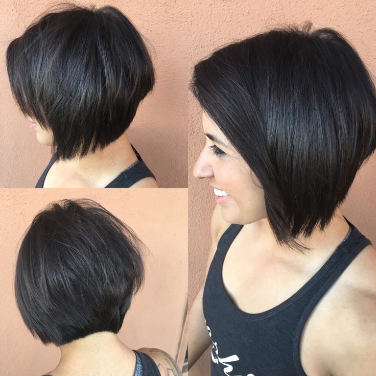 Concave Bob with Face Framing Layers - The Latest Hairstyles for Men ...